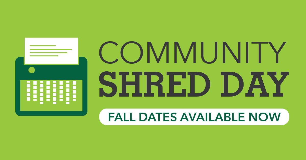 Join us for Community Shred Day | Veridian
